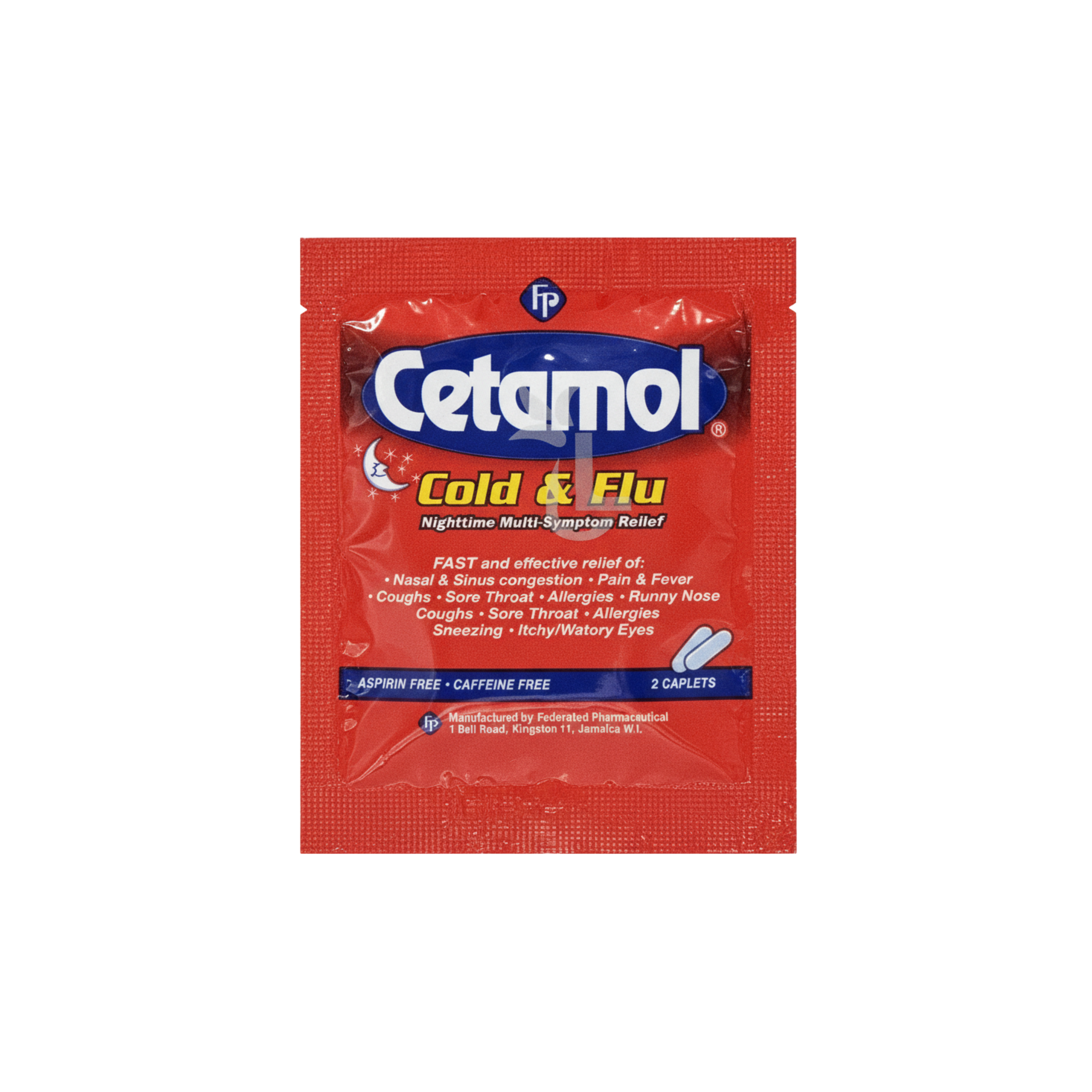 Cetamol Cold & Flu Nighttime 2 Cap | Starfish Market