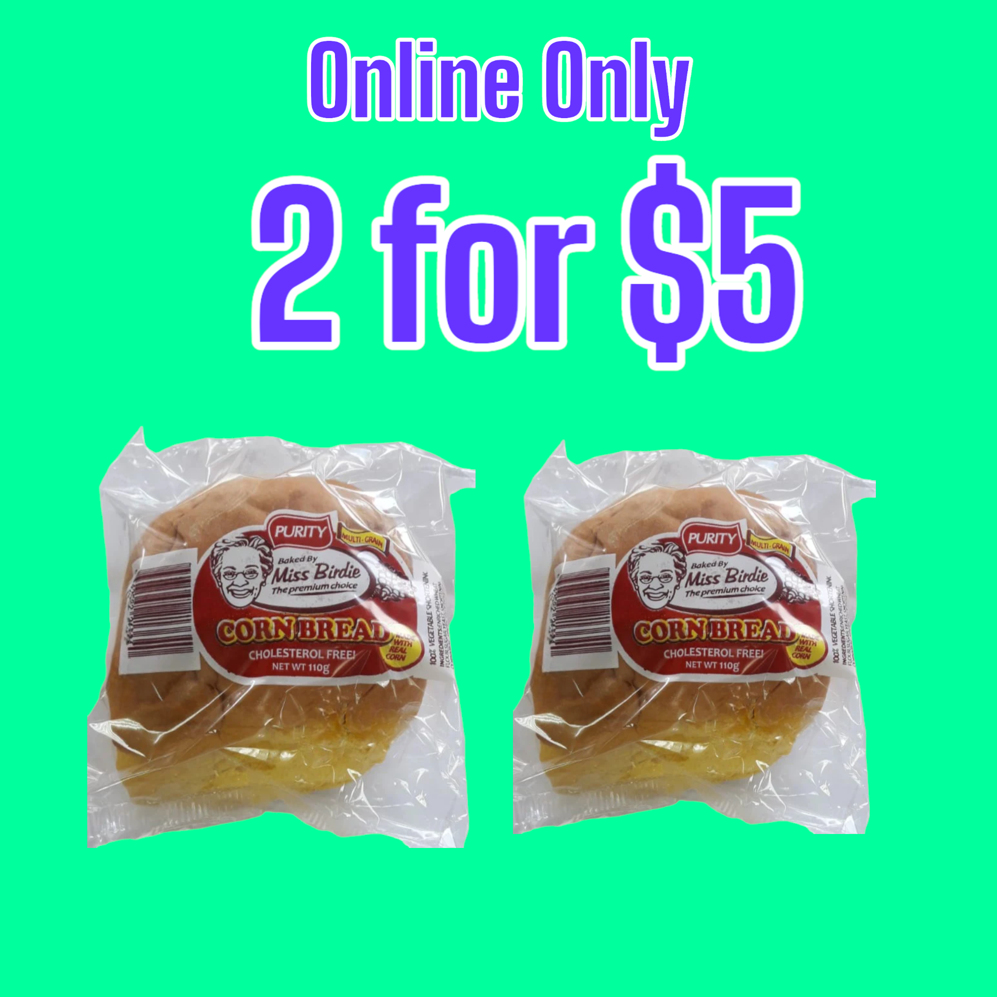 Purity Corn Bread 110g | Starfish Market
